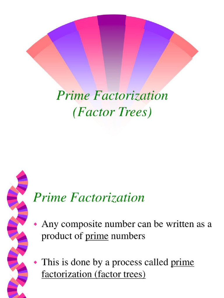 Factor Tree | PDF