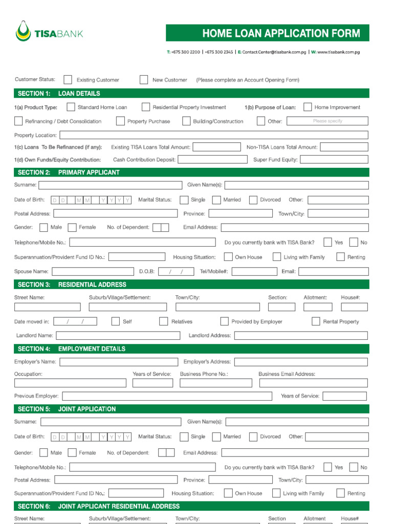 Home Loan Application | PDF
