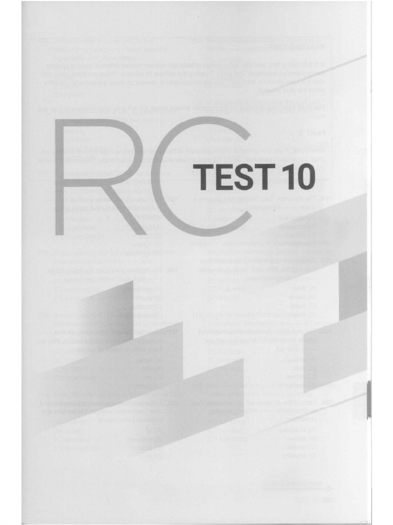 Test 10 - YBM TOEIC | PDF