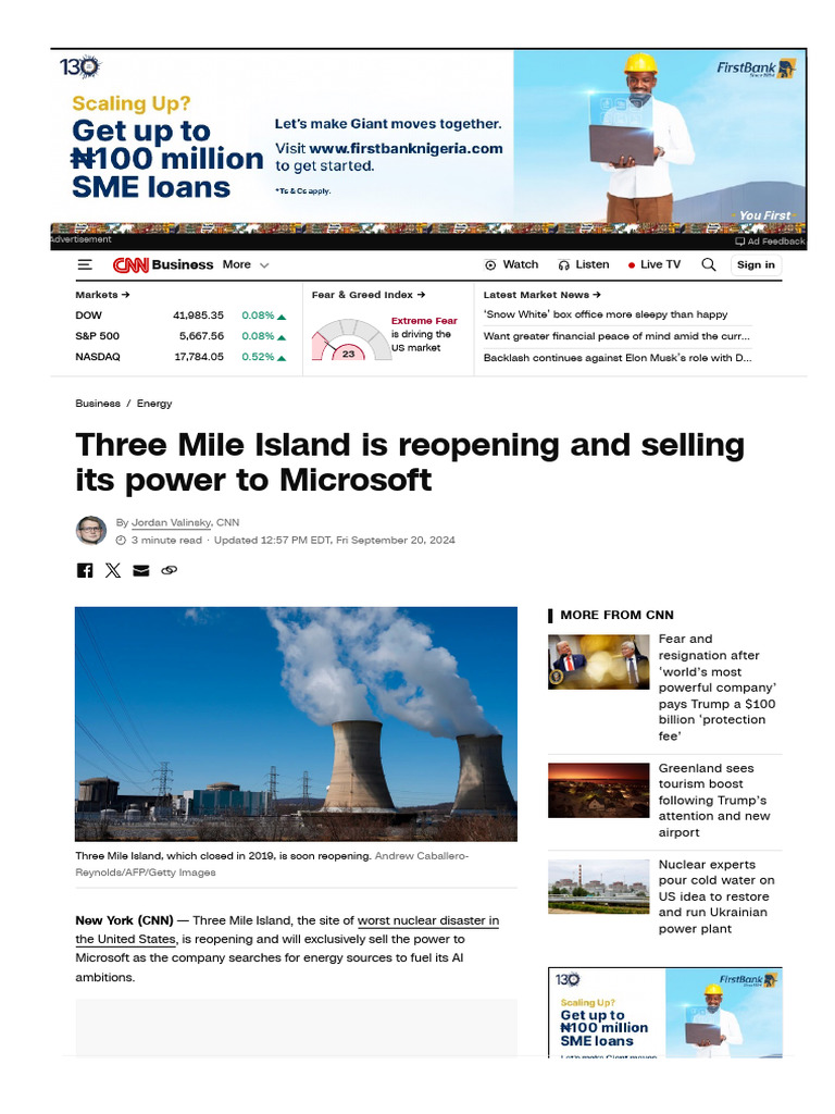 Edition CNN Com 2024 09 20 Energy Three Mile Island Microsoft Ai... | PDF | Cnn | Artificial ...