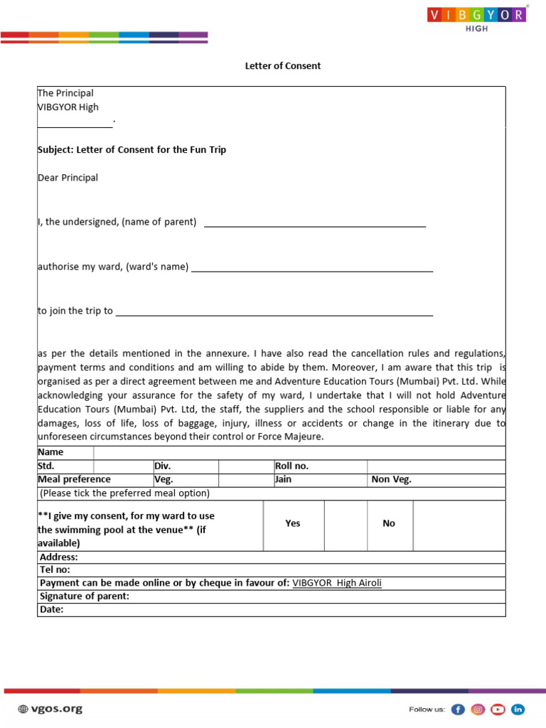 Annexure 1. A. 2 VH - Consent Form | PDF