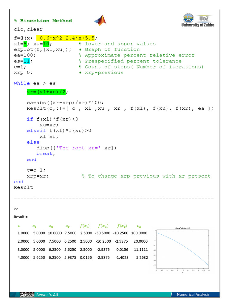 Bisection Method | PDF