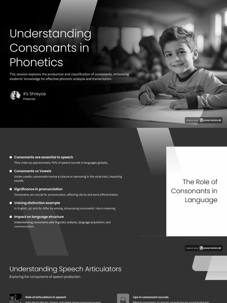 Understanding Consonants in Phonetics | PDF