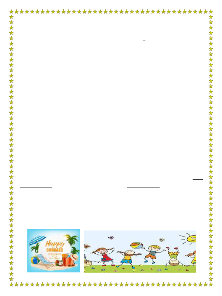 Class II Holiday Homework Guidelines | PDF | Shape | Length