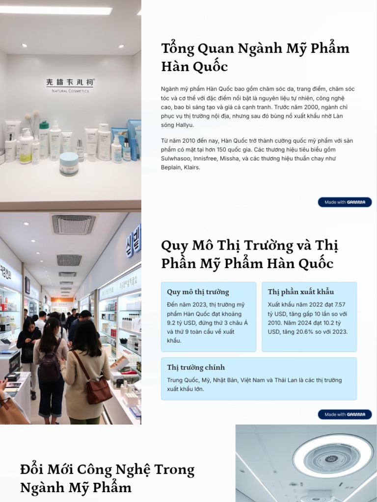 Tong Quan Nganh My Pham Han Quoc | PDF