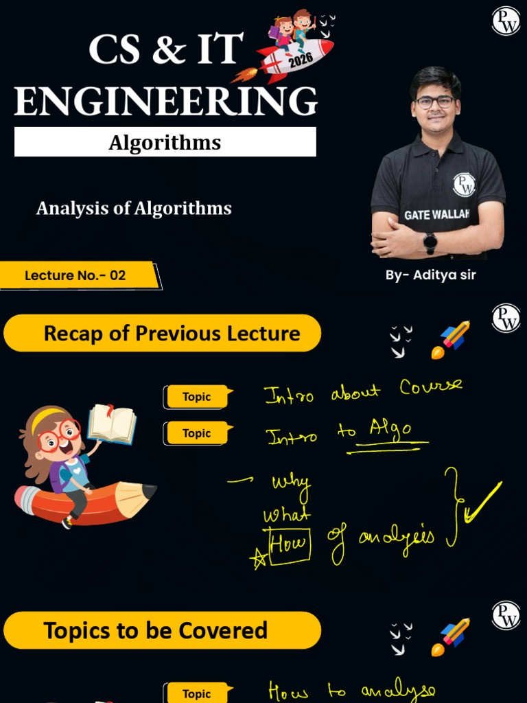 Analysis of Algorithms 02 - Class Notes | PDF | Time Complexity ...