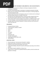 Pigtail Drain Care Instructions | PDF | Clinical Medicine