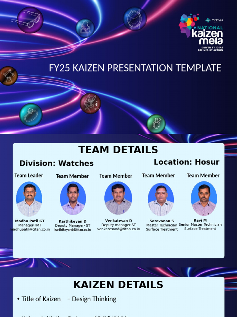 FY25 Kaizen Presentation: Design Thinking | PDF
