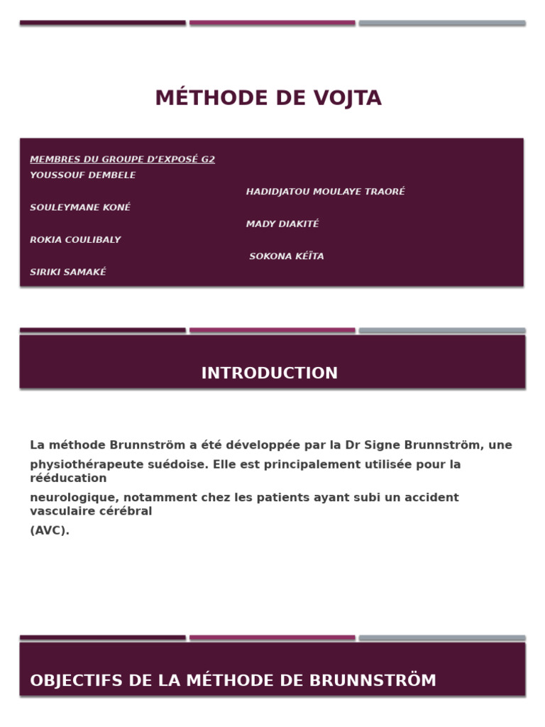 Exposé Methode de Vojta G2 | PDF | Traumatisme médullaire | Médecine ...