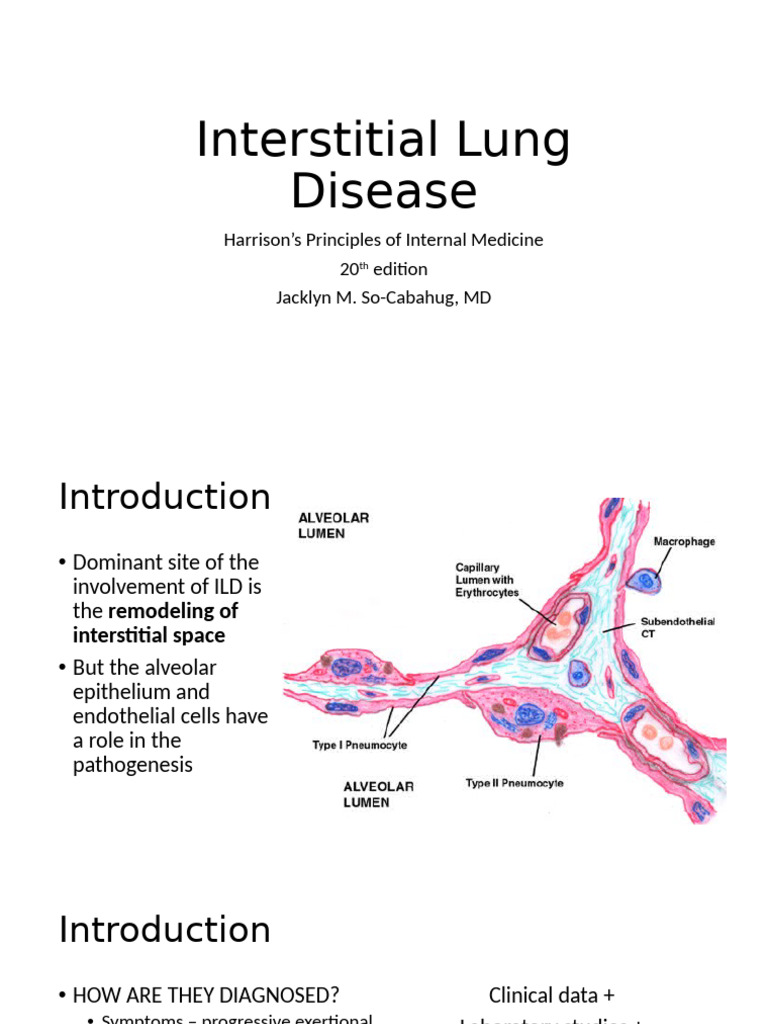 Interstitial Lung Disease Diagnosis Guide | PDF | Medical Specialties ...