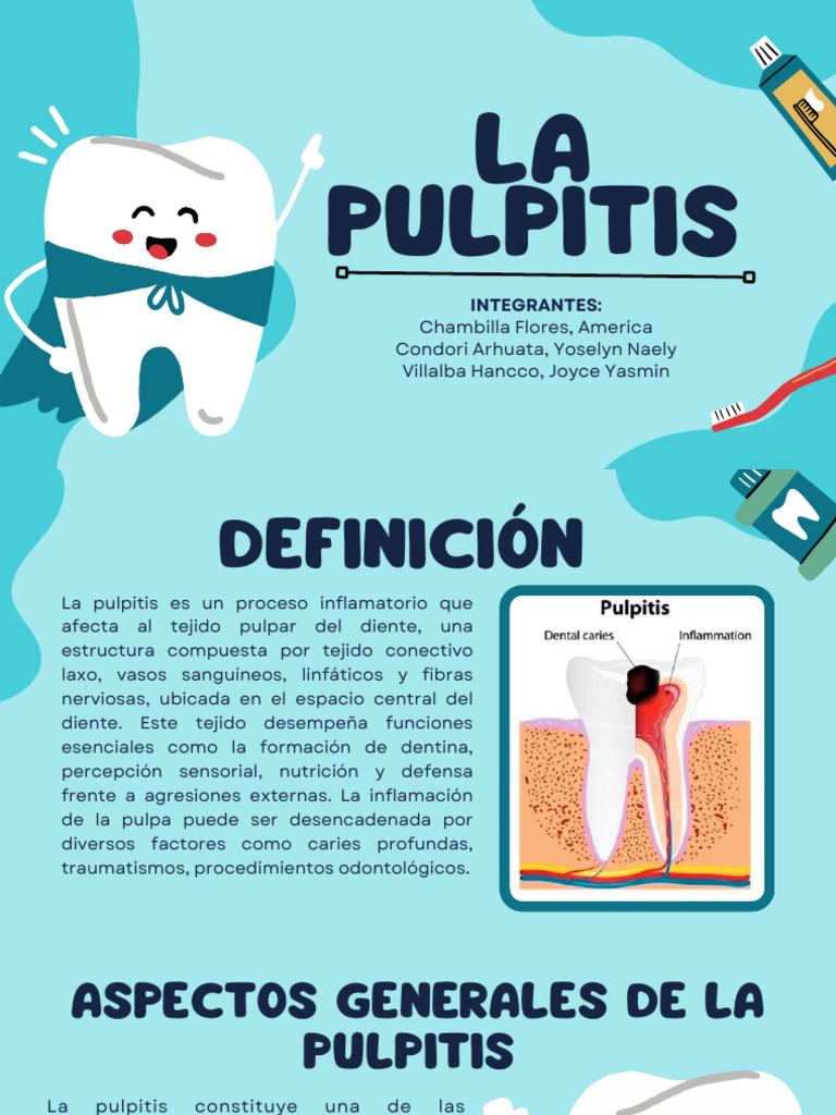 Tipos y Tratamientos de Pulpitis | PDF | Odontología | Higiene oral