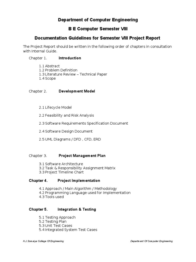 Final Report Documentation Guidelines 9-10 | PDF | Technology & Engineering