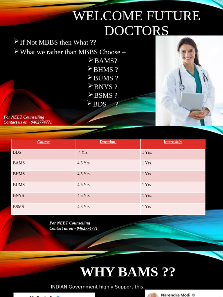 Alternatives to MBBS: BAMS & More Options | PDF | Higher Education ...