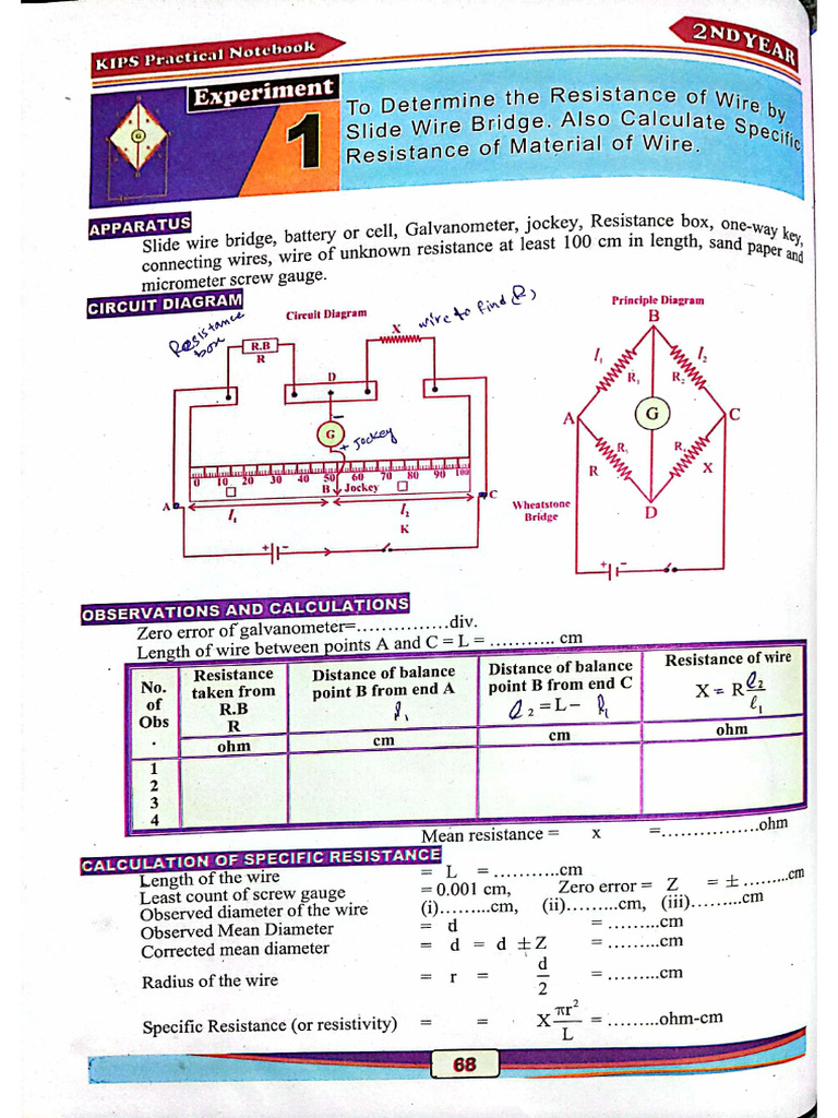 Practical 2nd y Wheatstone Bridge, Potentiometer | PDF