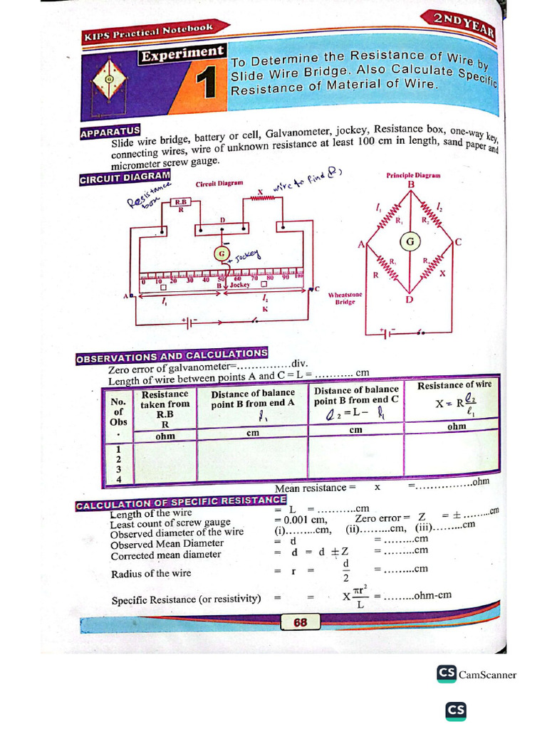 SY Physics Practical 2025 | PDF