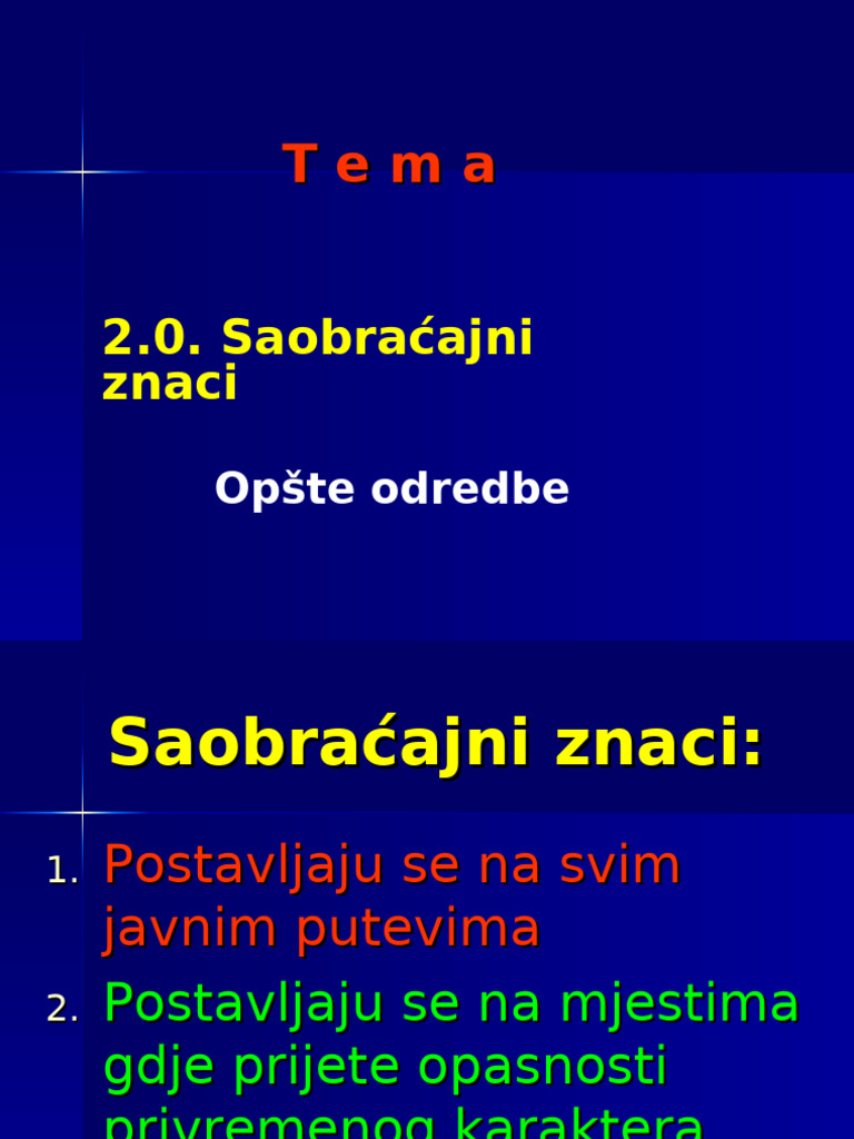 Primjeri Saob Znaci 1 | PDF