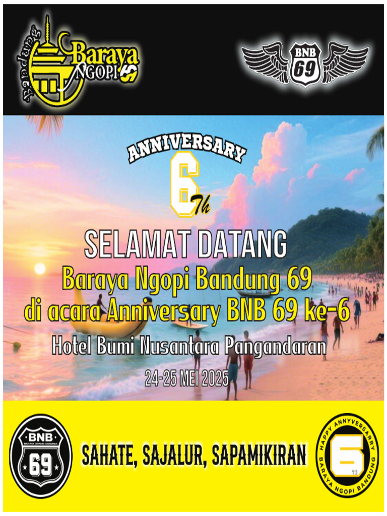 Spanduk Anniversary Bnb 6th 3 X 3 Pdf