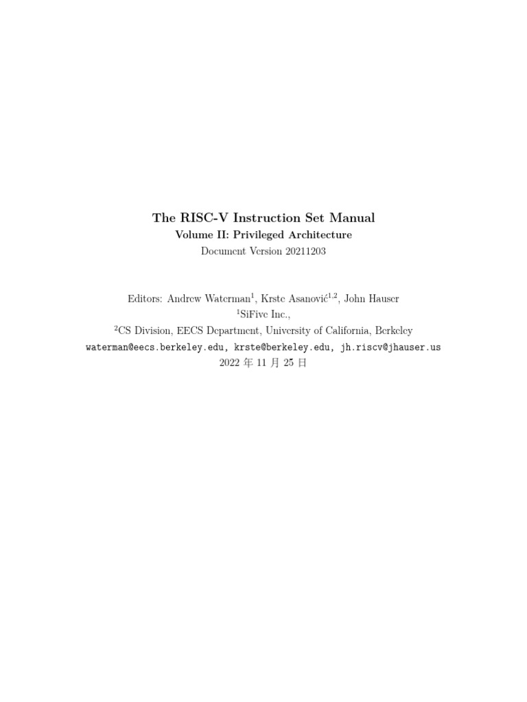 Riscv Privileged | PDF