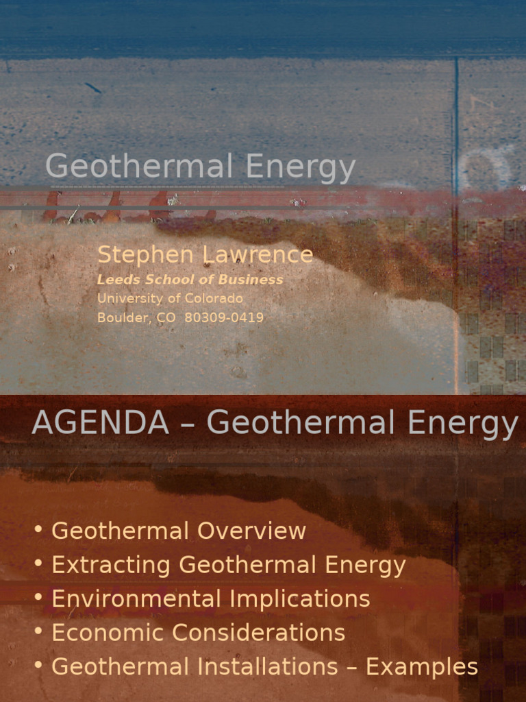 Othermal - Energy (First) | PDF | Geothermal Energy | Power Station