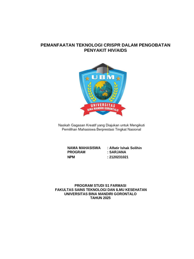 Gagasan Kreatif (GK) - Kategori Sarjana - Pilmapres 2024 | PDF