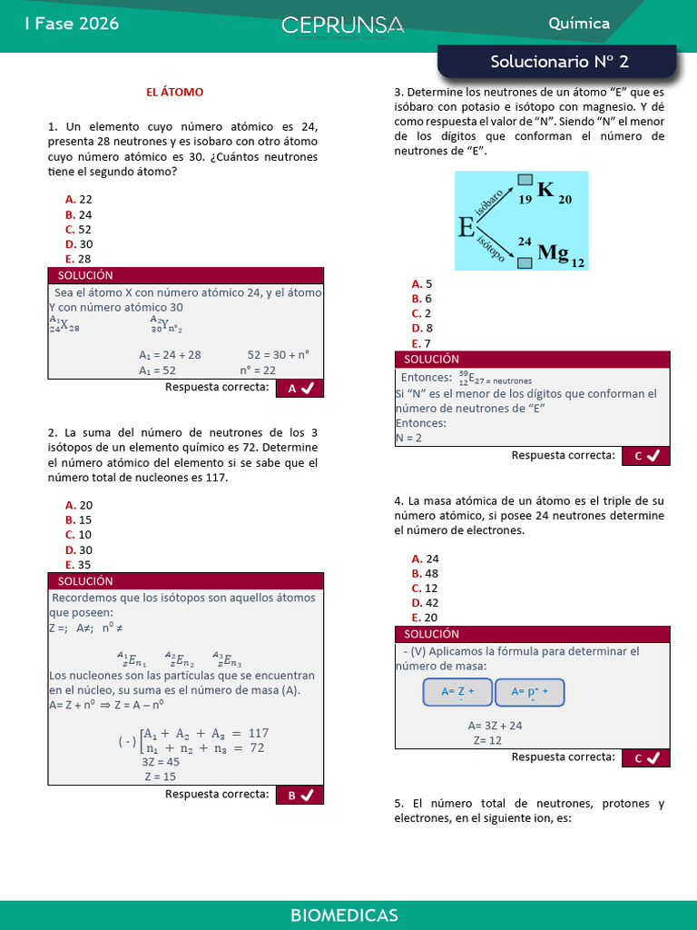 S2 - Quimica | PDF | Configuración electronica | La energía nuclear