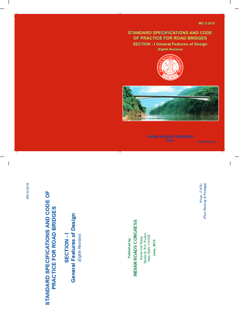 Irc 5 2015 | PDF | Road | Sidewalk