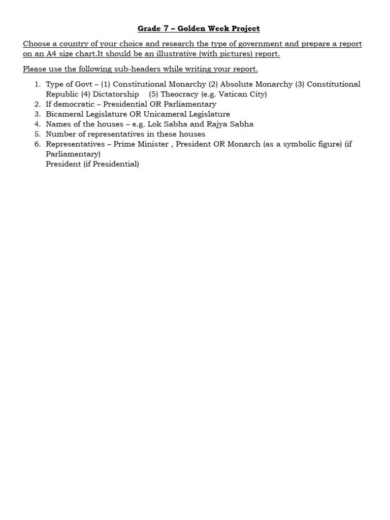 G7 Golden Week Project Details | PDF