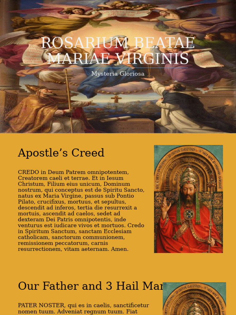 Rosarium Beatae Mariae Virginis | PDF