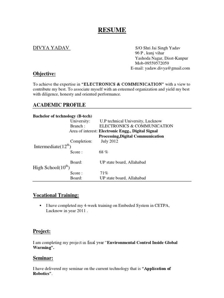 Divya Resume | PDF