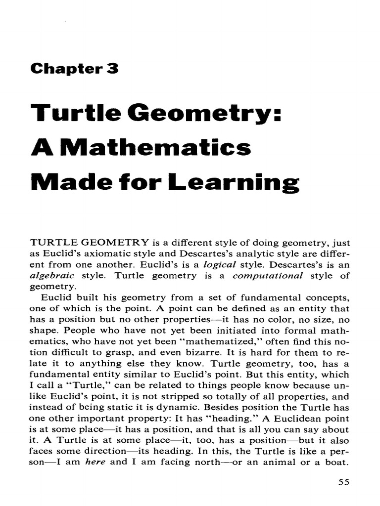Turtle Geometry Mindstorm Papert | PDF | Mathematics | Geometry