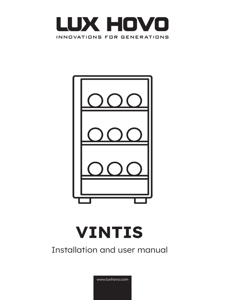 LUX HOVO Wine Cabinet User Manual | PDF | Thermostat | Ac Power Plugs ...