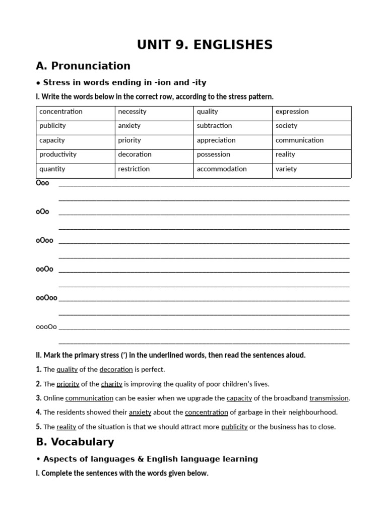 Bài Tập Global Success 9 (Lưu Hoằng Trí) 9. UNIT 9. WORLD ENGLISHES ...