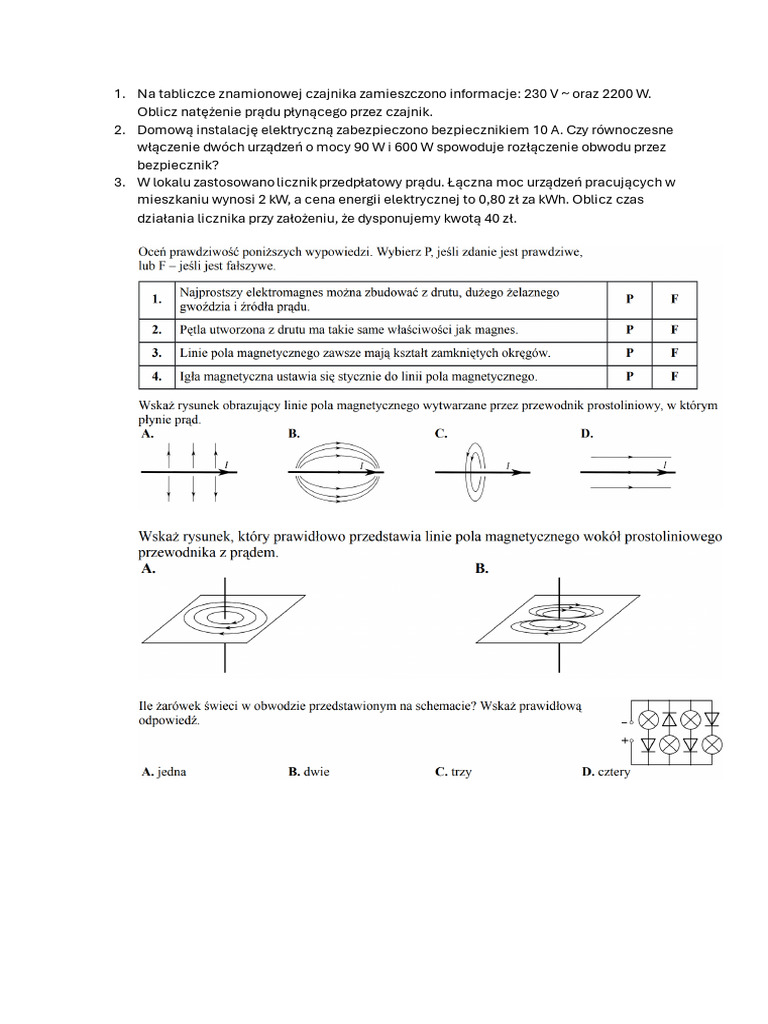 Zadania Na Lekcje | PDF