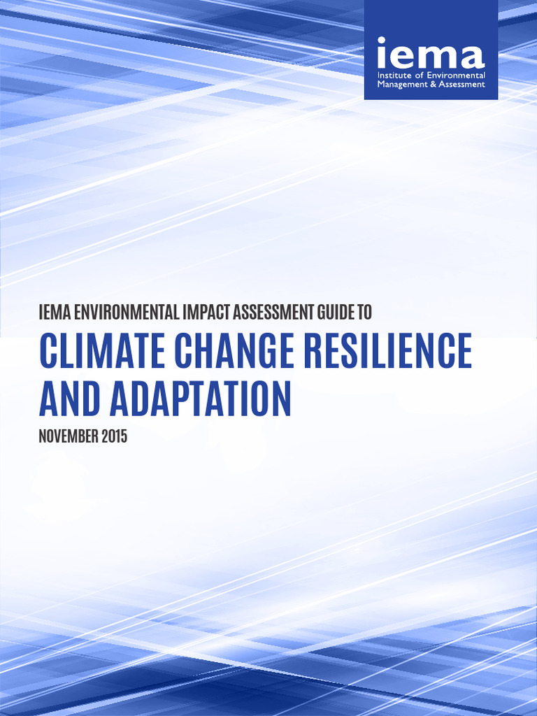 IEMA Guidance Documents EIA Climate Change Resilience and Adaptation | PDF | Environmental ...
