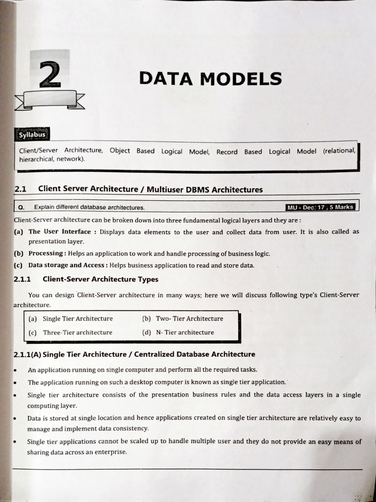 Data Models | PDF