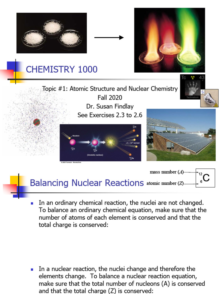 chem1000_lecture03-04_nuclear_chemistry | PDF | Ionizing Radiation ...