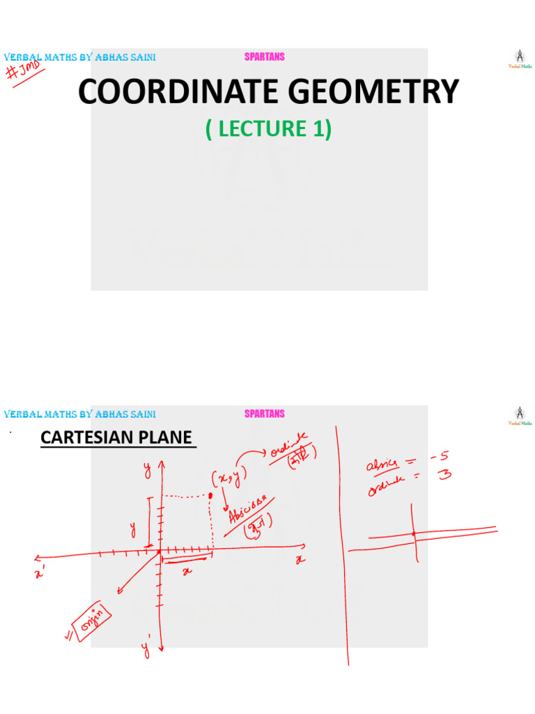 Coordinate Geometry Basics Explained | PDF