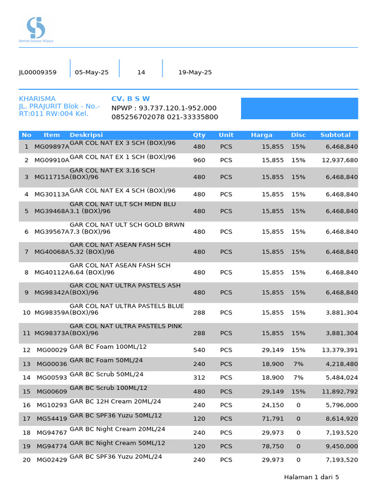 Jl00009359 Kharisma Mei 2025 | PDF