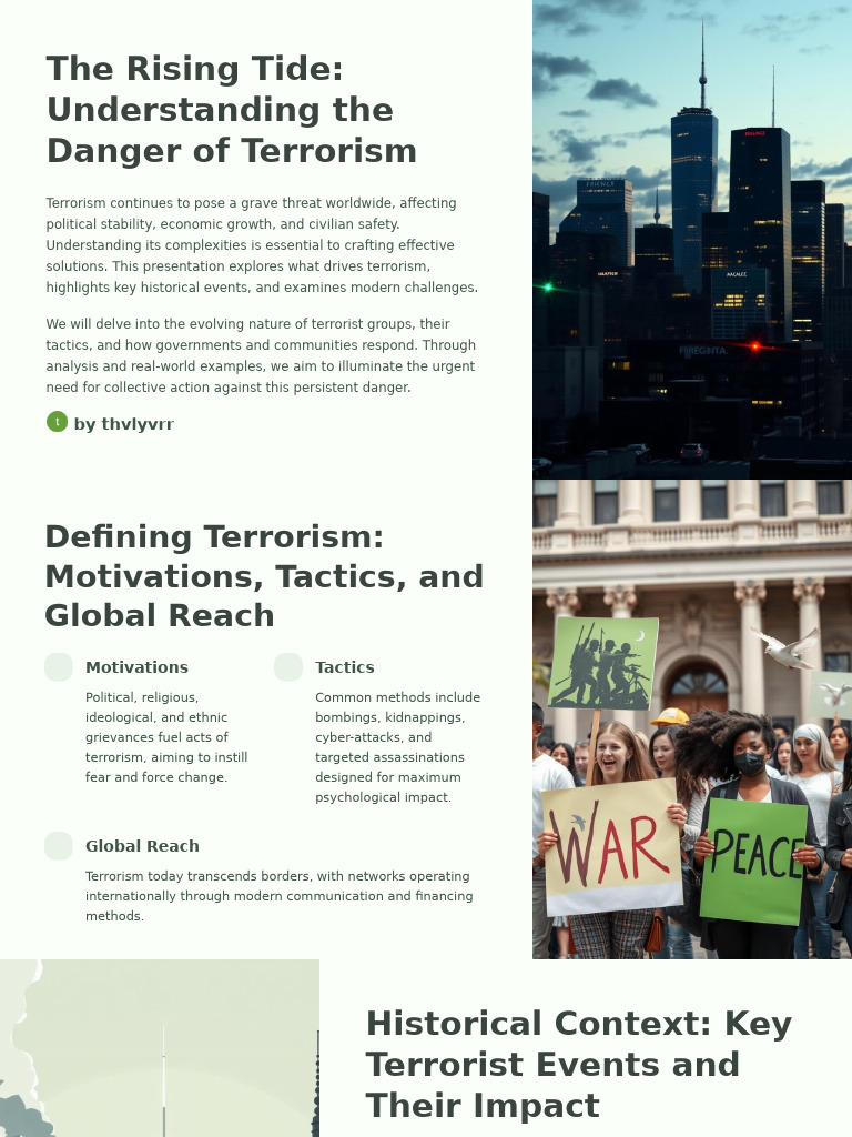 The Rising Tide Understanding The Danger of Terrorism | PDF | National ...