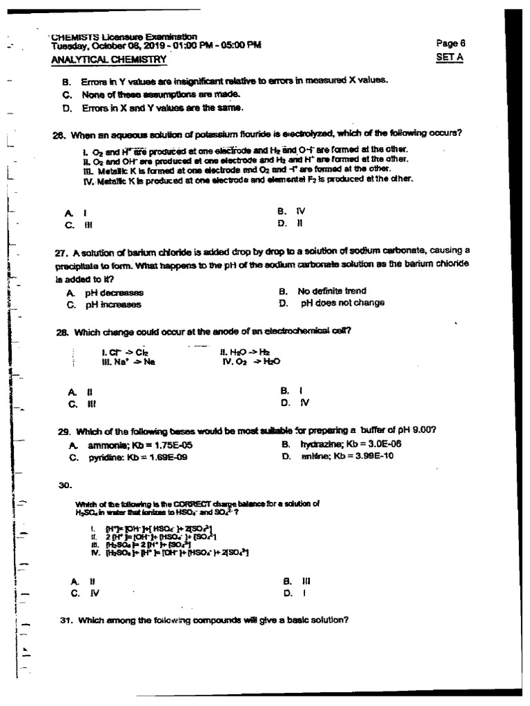 Anachem Exam Page 2 of 5 | PDF