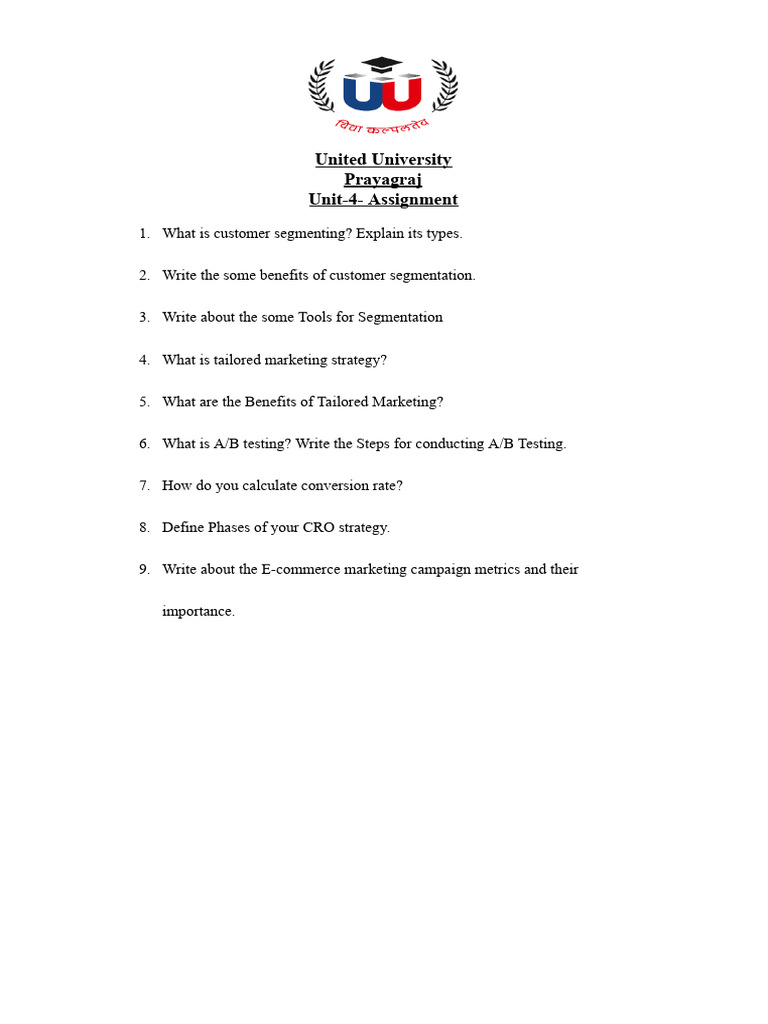 Unit-4 - Assigment | PDF