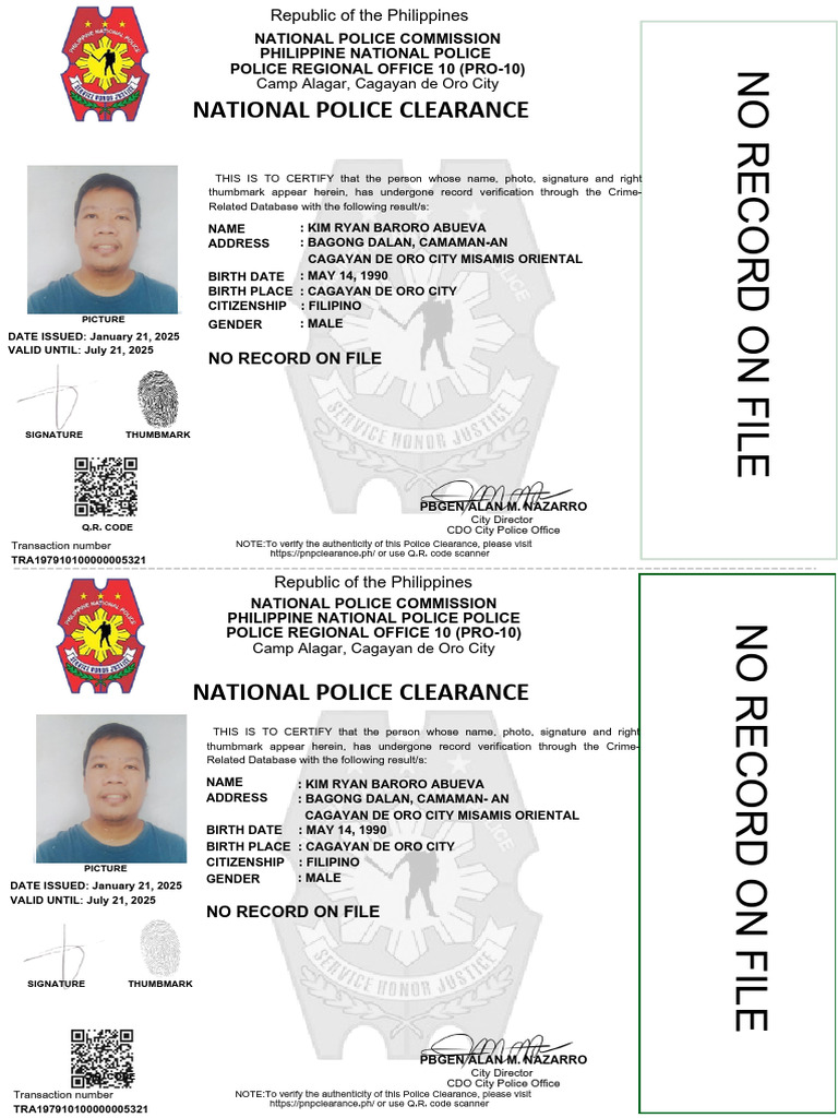 Police Clearance 20250122 172345 0000 PDF | PDF | Authentication | Access Control