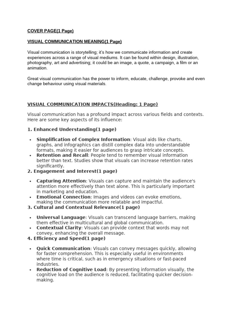 Visual Communication and Photography Assignment - PPT Research Paper ...