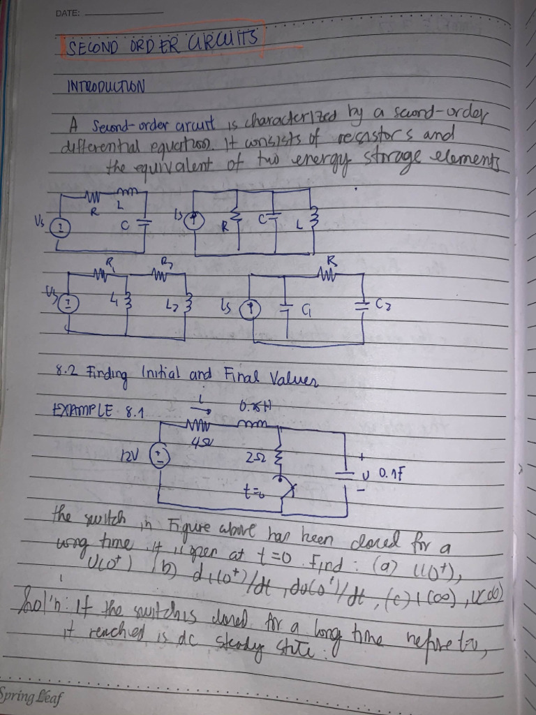 Circuits Notes Part 3 | PDF