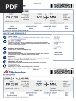 Philippine Airlines Script | PDF