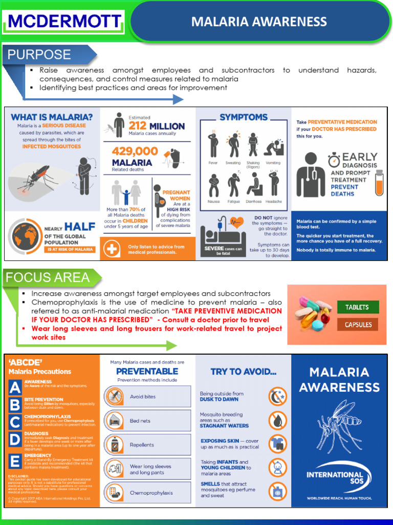 Malaria Awareness for Employees | PDF