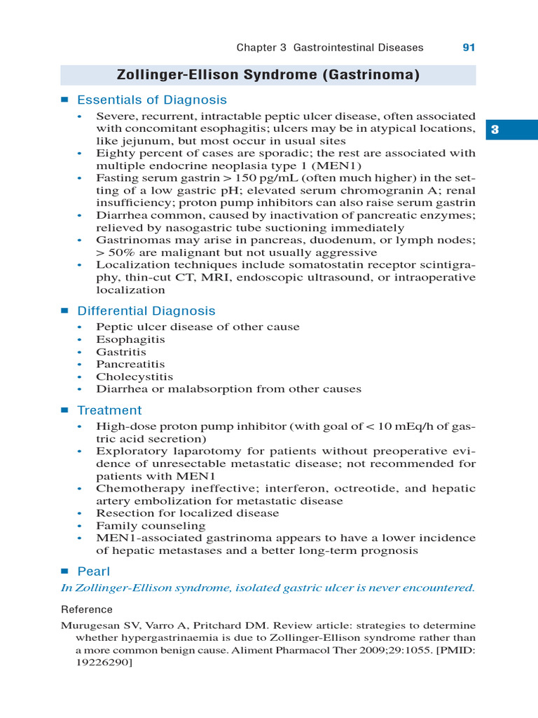 Zollinger-Ellison Syndrome Overview | PDF