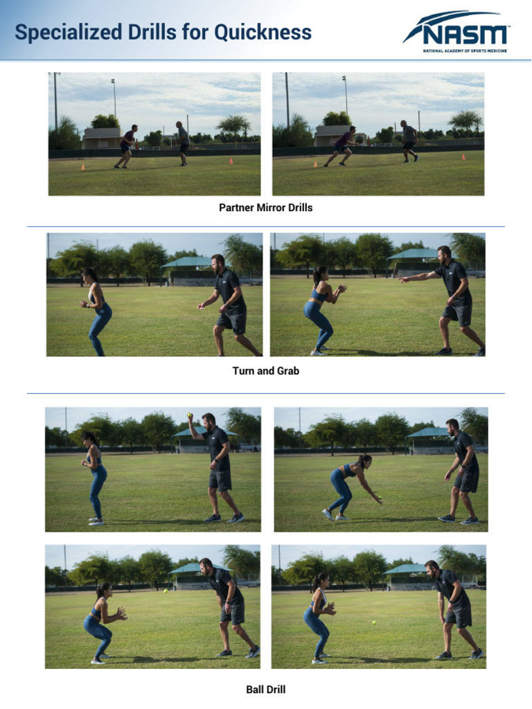 NASM PES Handout Specialized Drills For Quickness | PDF