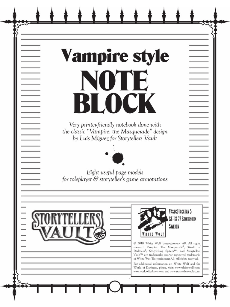 Vampire Style NoteBlock | PDF