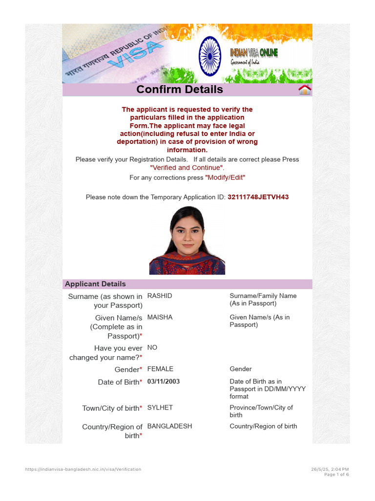 Online Indian Visa Form | PDF | Travel Visa | Identity Document